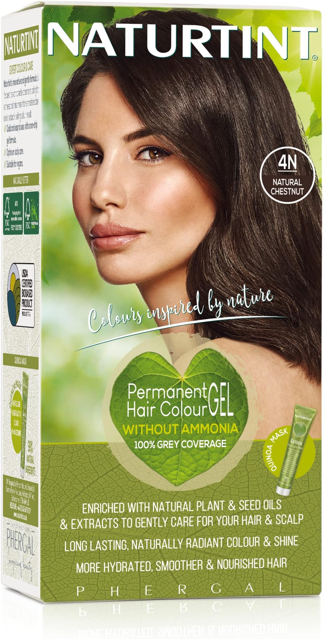 Amazon.com : Naturtint Hair Color Permanent, 4N Natural Chestnut, 5.28 ...
