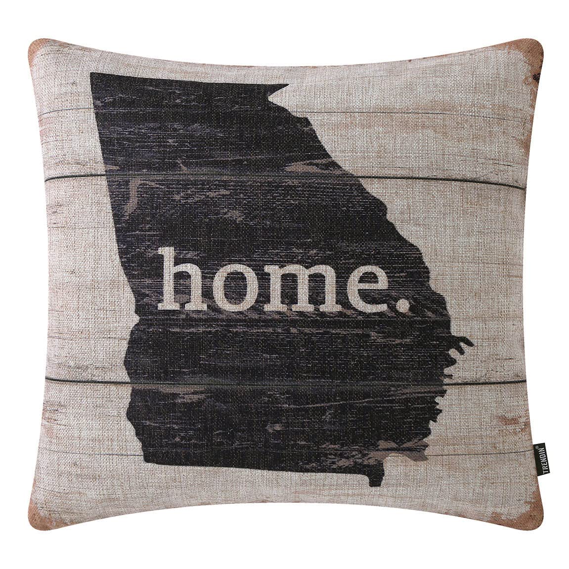 Amazon.com: TRENDIN Georgia State Throw Pillow Covers 18x18 Inch, USA ...