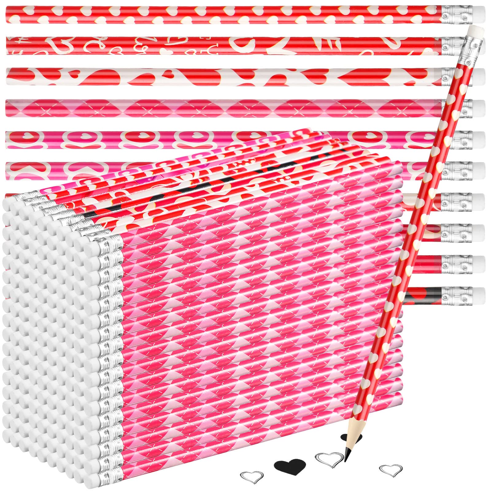 Amazon.com : Yexiya 600 Pieces Valentine Day Pencils for Kids Novelty ...