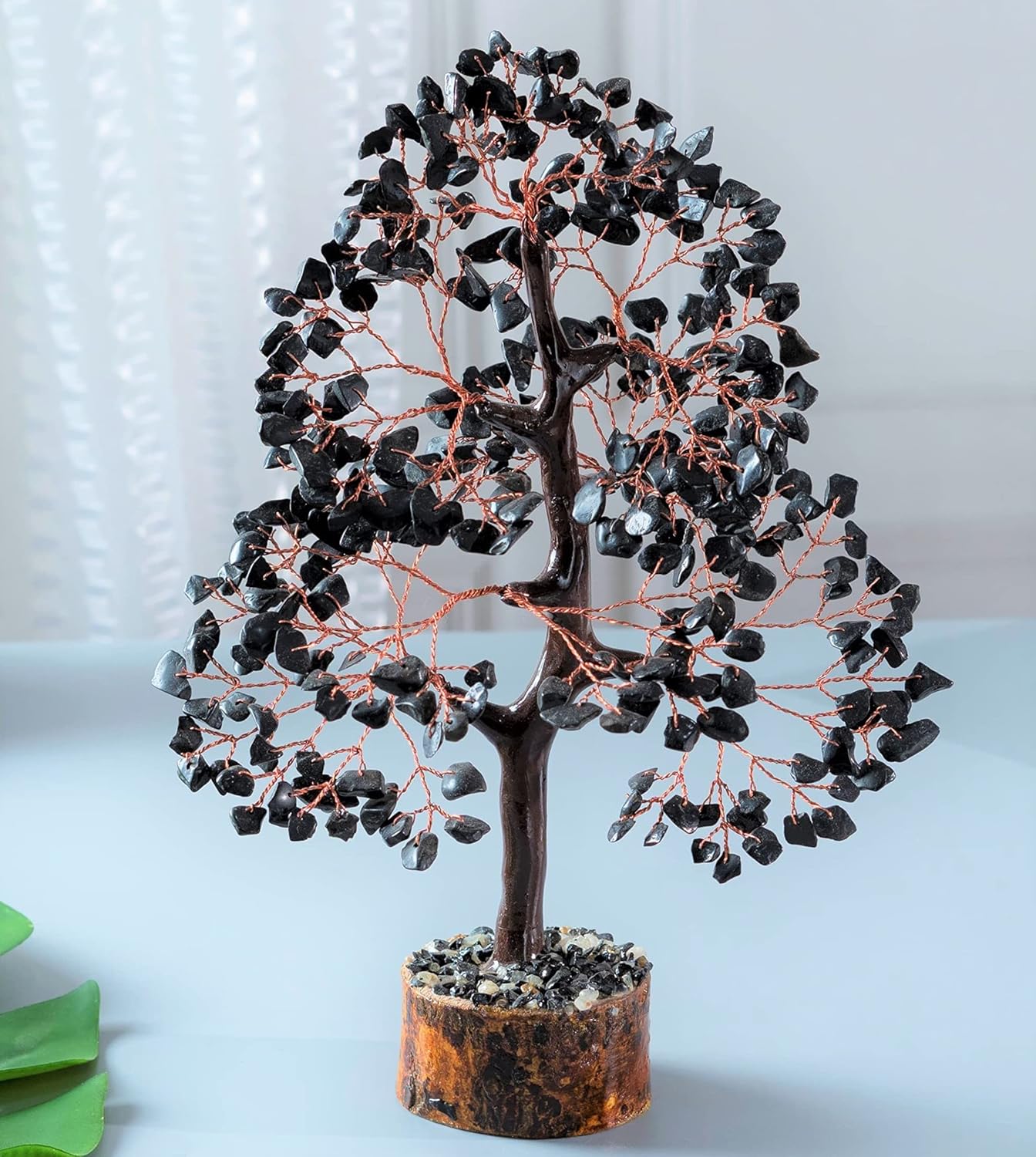 Amazon.com: Crocon Black Tourmaline Tree of Life - Crystal Gemstone ...