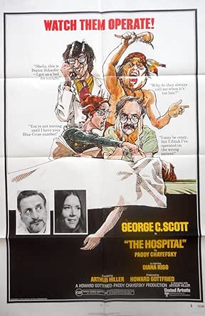 Amazon.com: THE HOSPITAL MOVIE POSTER George C. Scott Diana Rigg Gerry ...