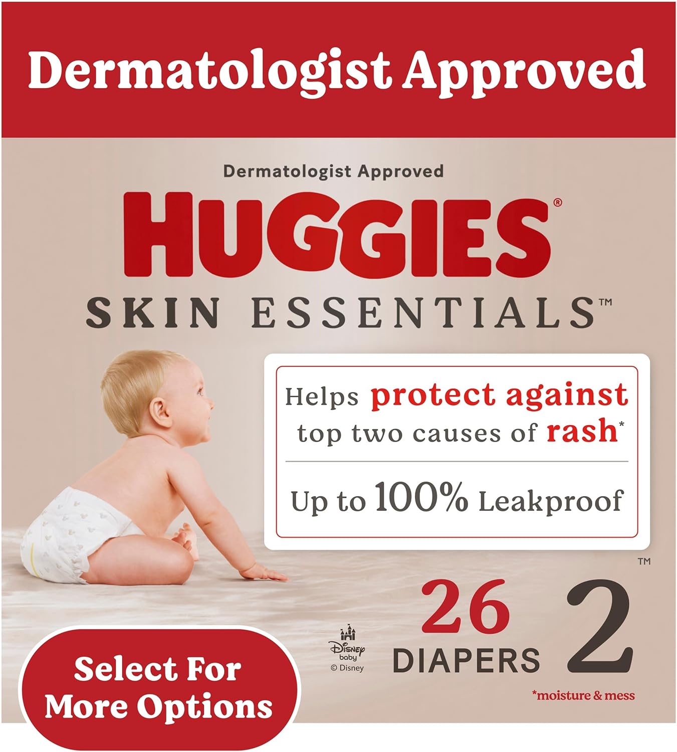 Amazon.com: Huggies Size 2 Diapers, Skin Essentials Baby Diapers, Size ...