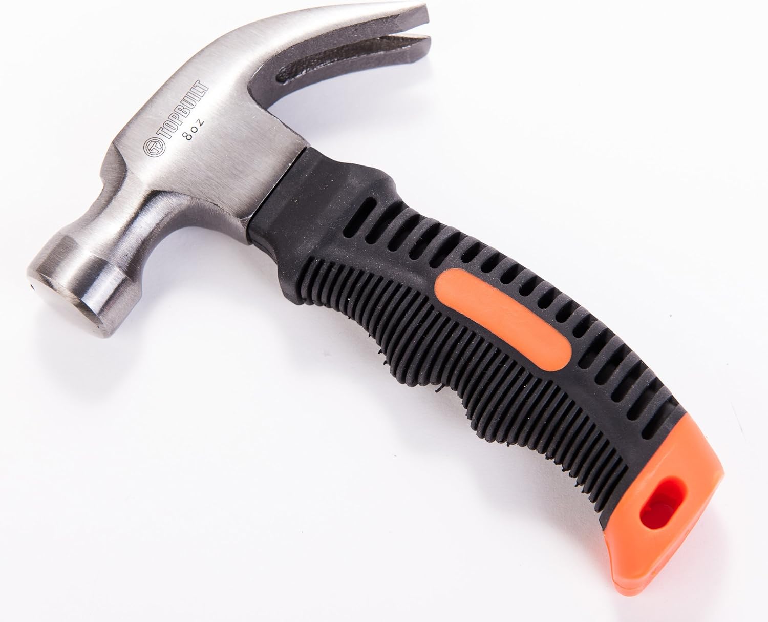 TopBuilt 8 Ounce Stubby Curve Claw Hammer with Fiberglass Handle 50101 ...