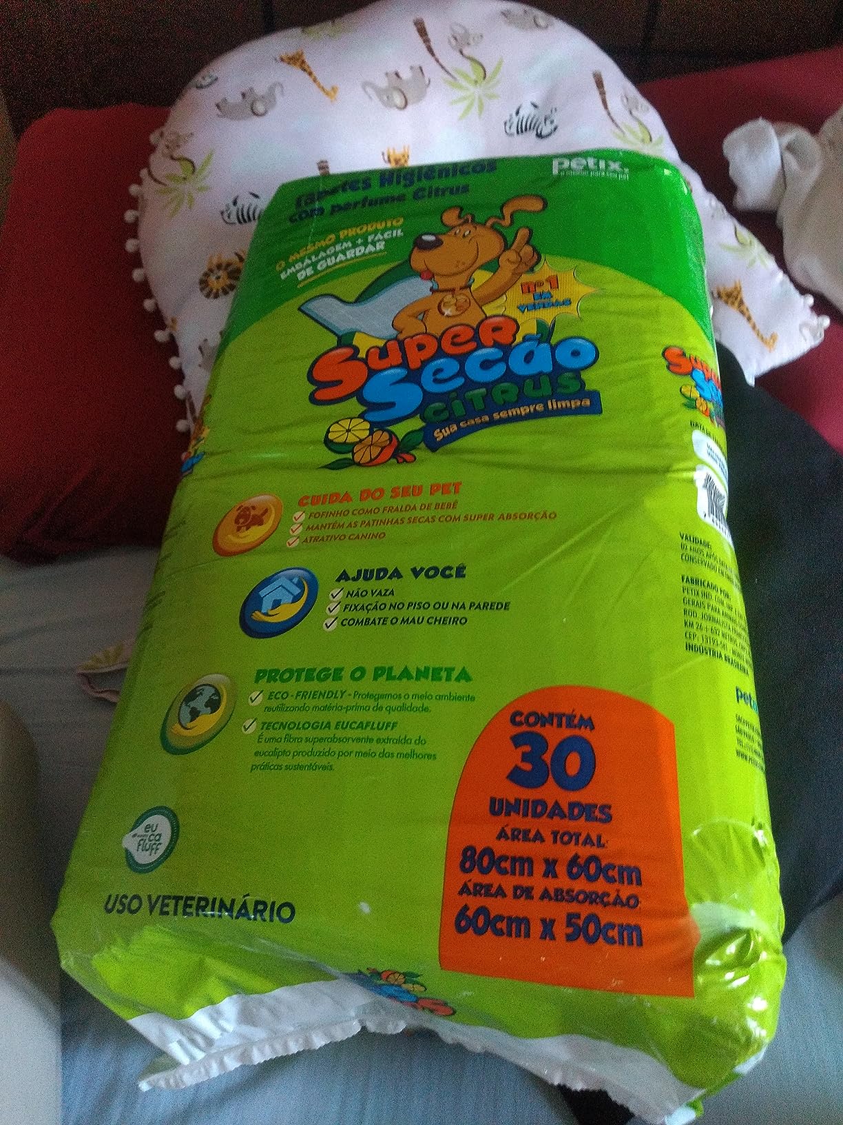 Petix Tapete Higiênico Para Cães Super Secão Citrus Petix 30 Unidades ...