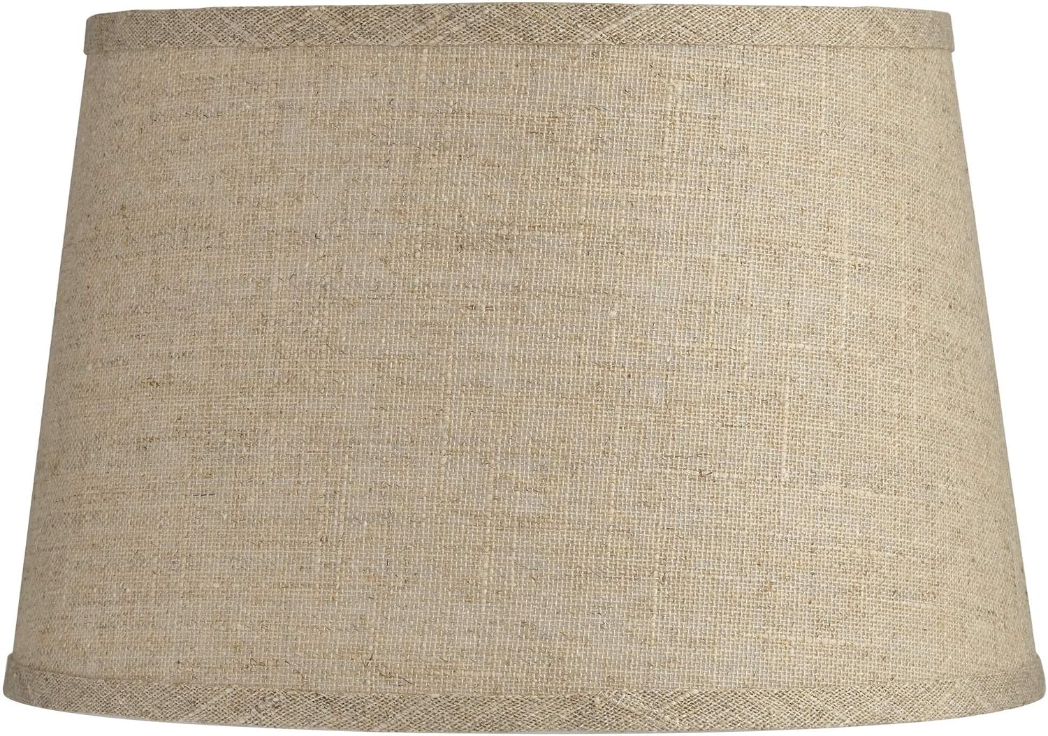 Natural Fine Burlap Small Drum Lamp Shade 10" Top x 12" Bottom x 8 ...
