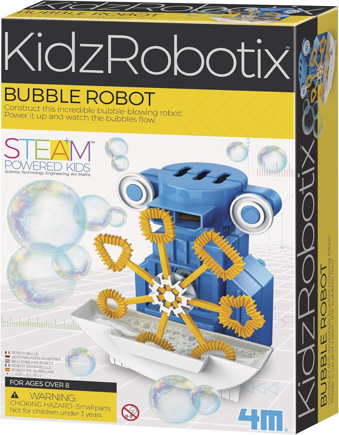 Amazon.com: 4M Bubble Robot KidzRobotics STEAM Powered Kids Science Kit ...