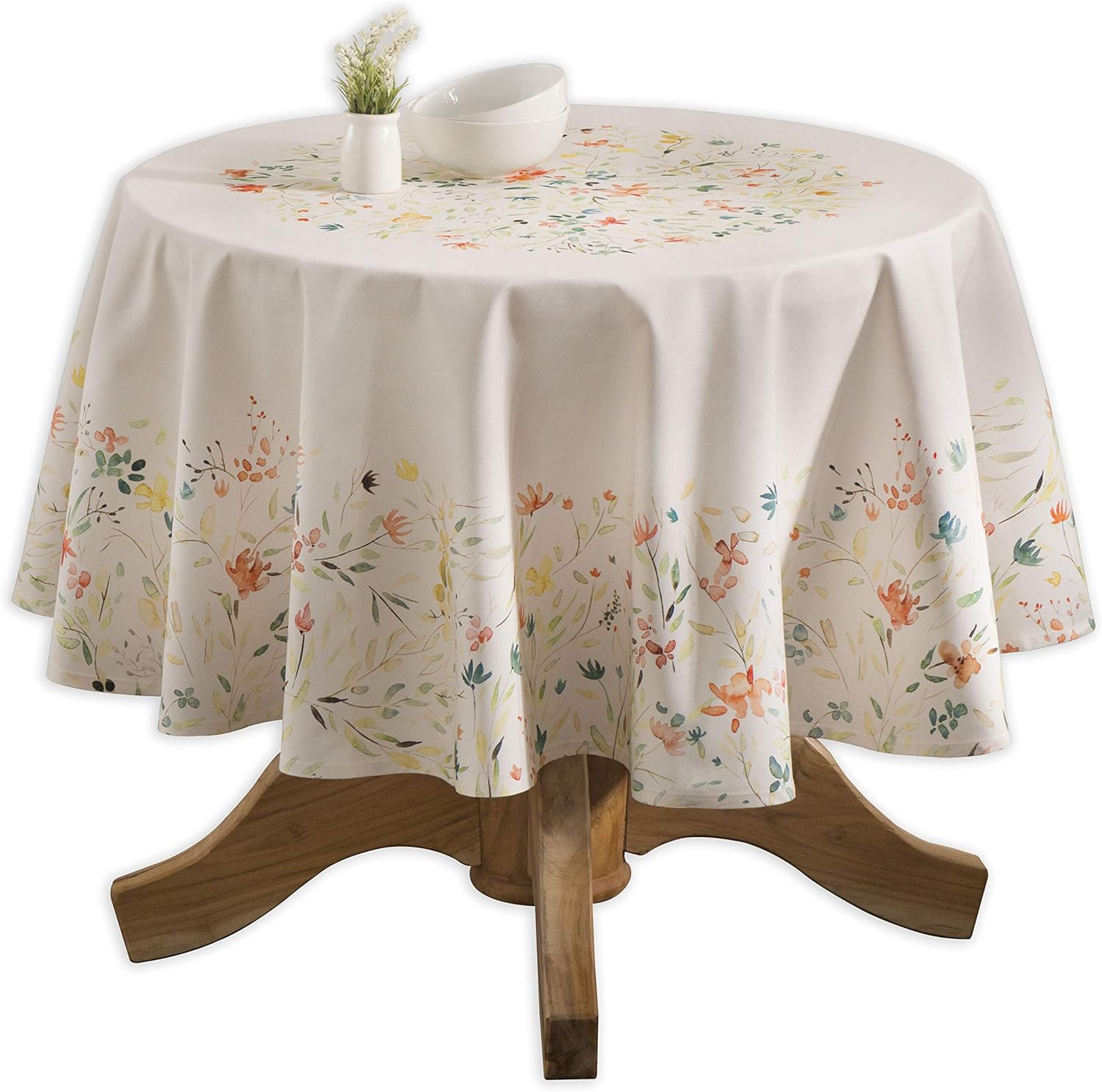 Amazon.com: Maison d' Hermine 100% Cotton Table Cover - 63" Diameter ...