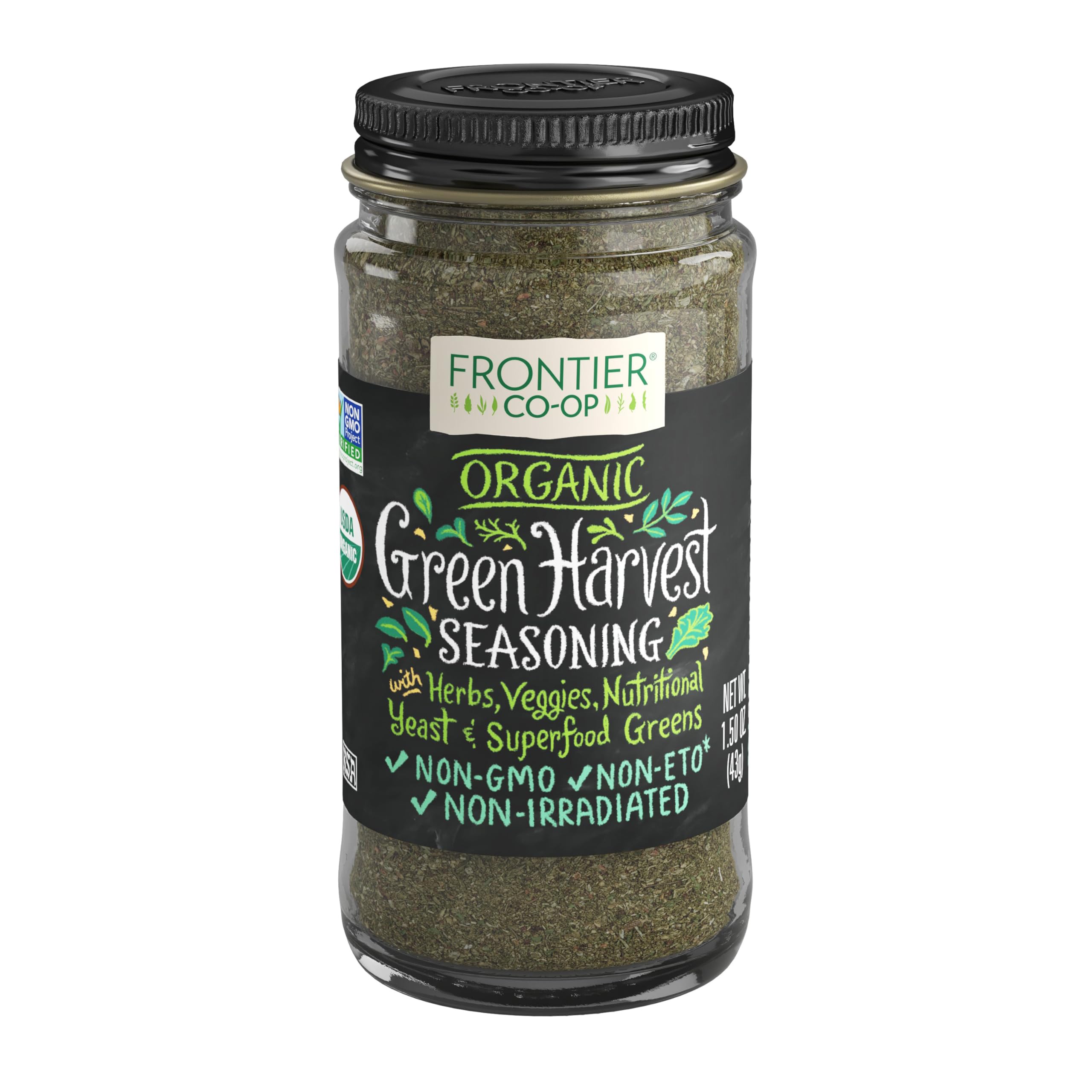 Amazon.com : Frontier, Seasoning Blend Green Harvest Organic, 1.5 Ounce ...