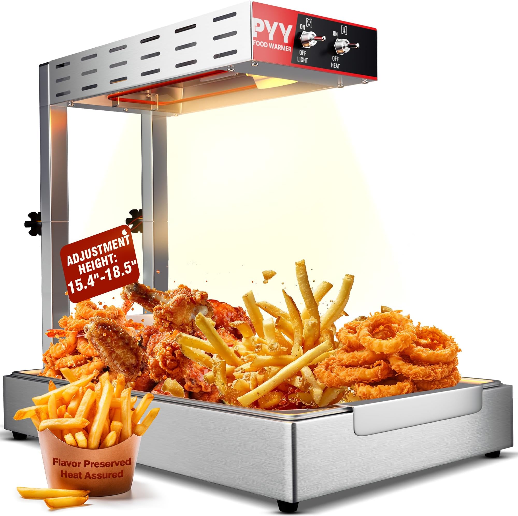 Amazon.com: PYY French Fry Warmer Commercial Food Heat Lamp - Food ...