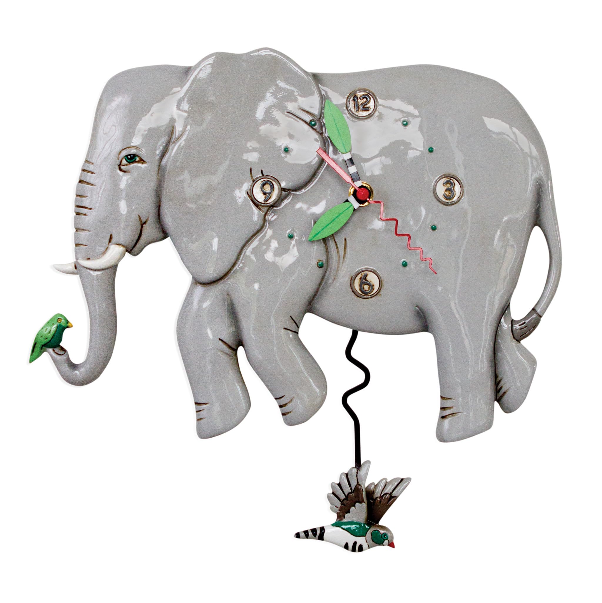 Amazon.com: Allen Designs P1860 Swinging Pendulum Elephant Clock ...