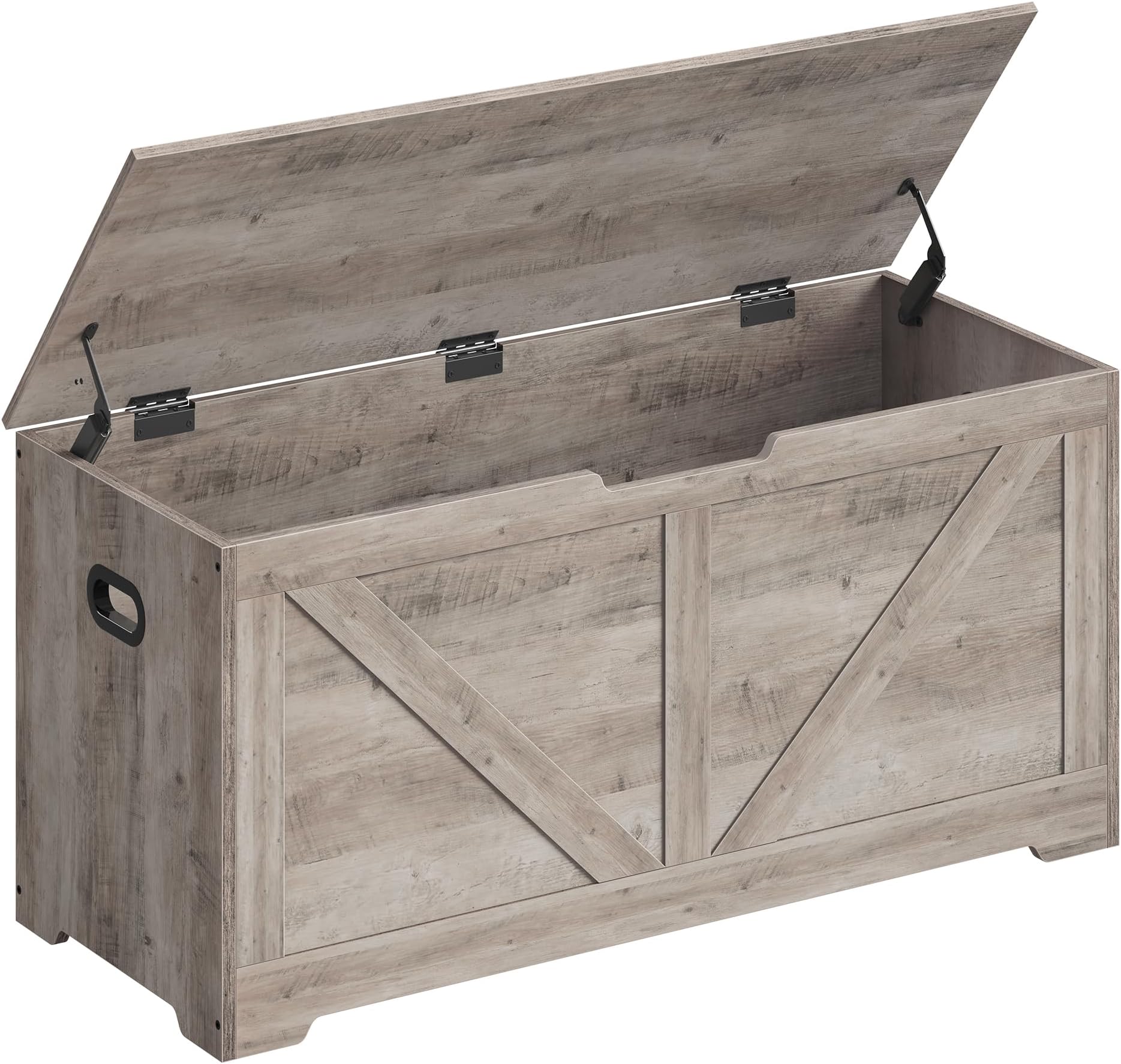 Amazon.com: VASAGLE Storage Chest, Storage Trunk with 2 Safety Hinges ...