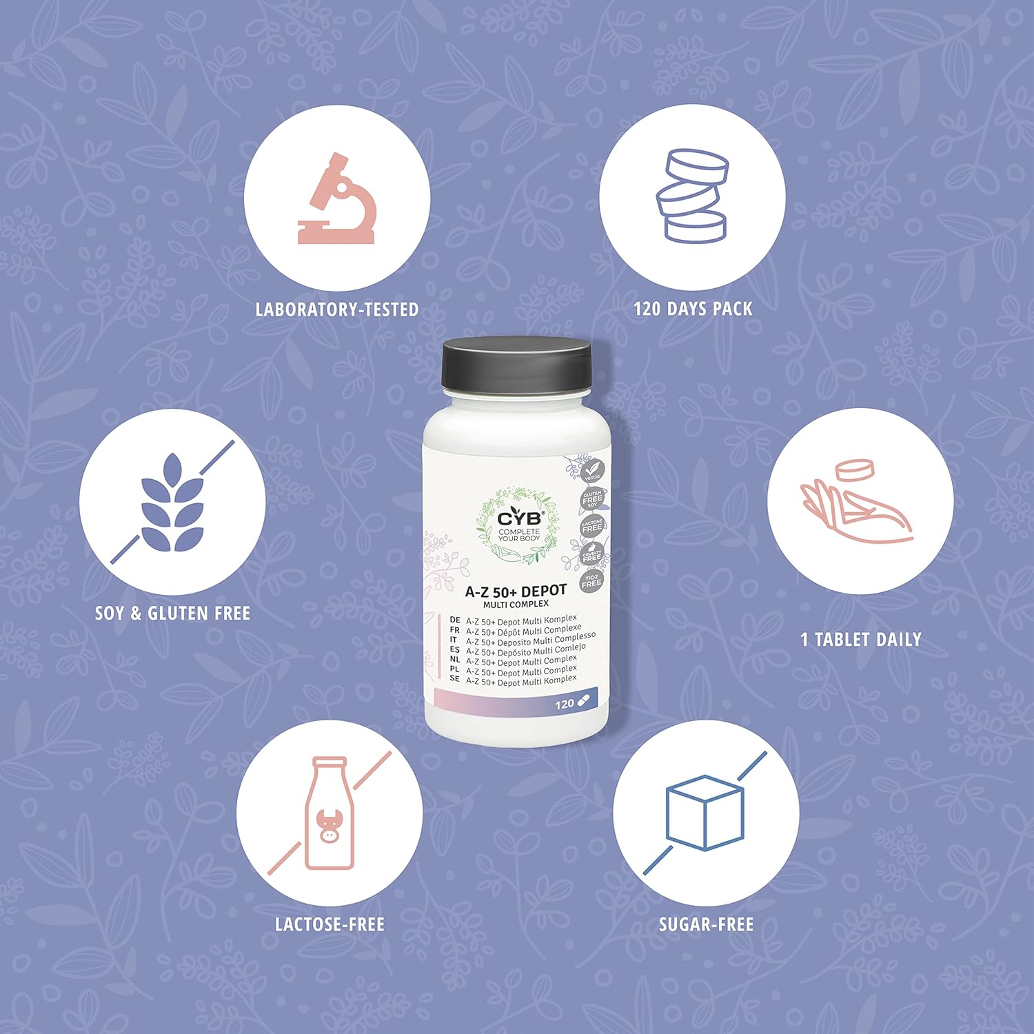 CYB Cranberry & D-Mannose with Vitamin B2 – 90 Vegan Capsules (3 Month ...