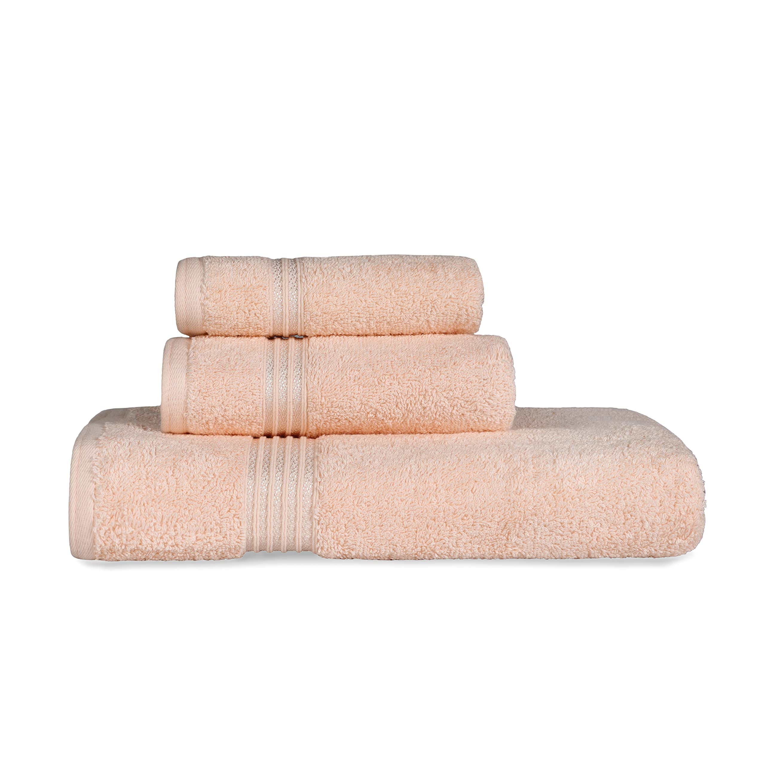 Amazon.com: Superior Egyptian Cotton 3-Piece Towel Set, Basic Towels ...