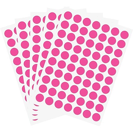 Amazon.com : PARLAIM 1050 PCS 3/4 Inch Round Color-Code Dot Stickers ...