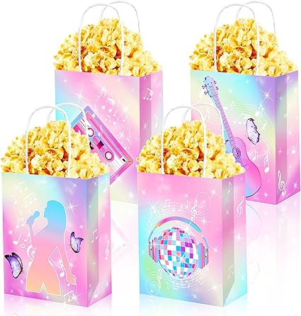 Amazon.com: LaVenty 12 PCS Singer Theme Party Party Favor Bags Singer ...