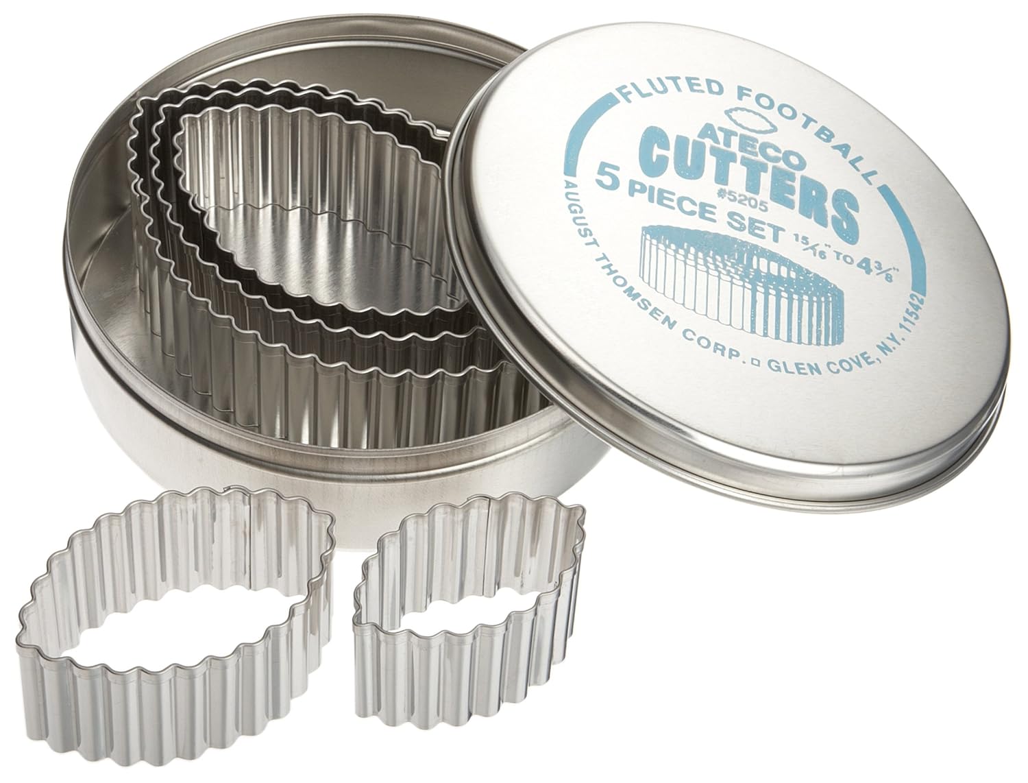 Buy Ateco 5 Piece Fluted Football Cutter Set Online at Low Prices in ...