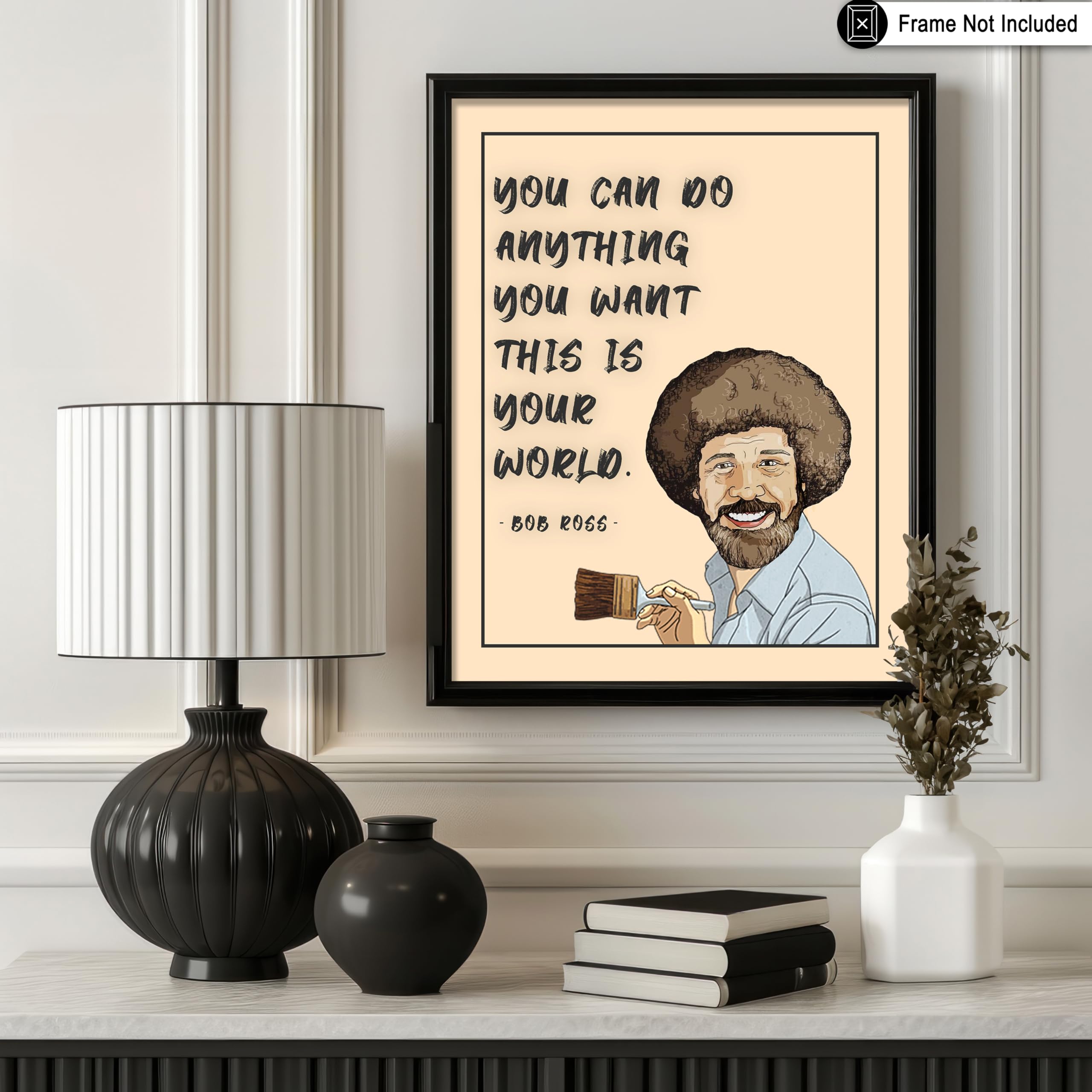 Bob Ross Inspirational Quotes Bob Ross Poster Everybody Needs A Friend