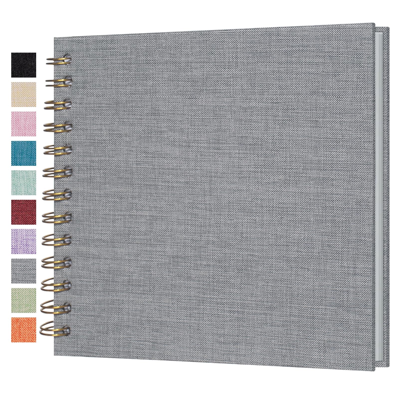 Amazon.com: Cherrich Small Scrapbook 7x7 Inch, Linen Photo Album Mini ...