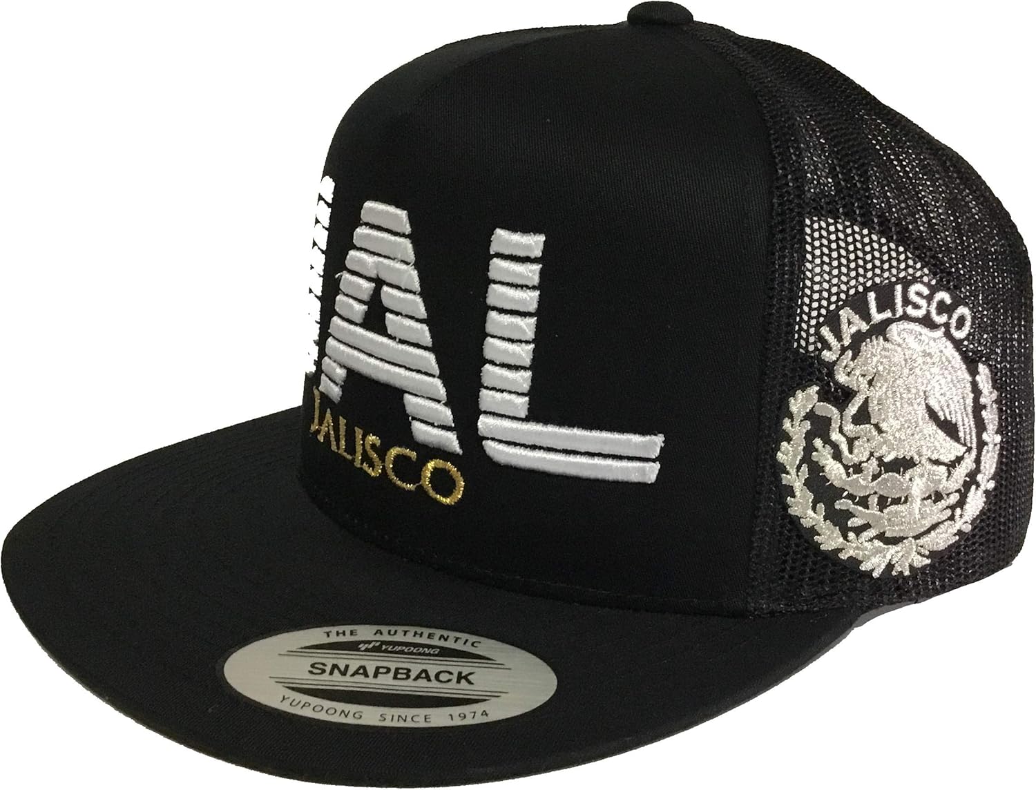 Mexico {JAL} New {EMB} Jalisco Logo Federal Silver a lado hat Black ...
