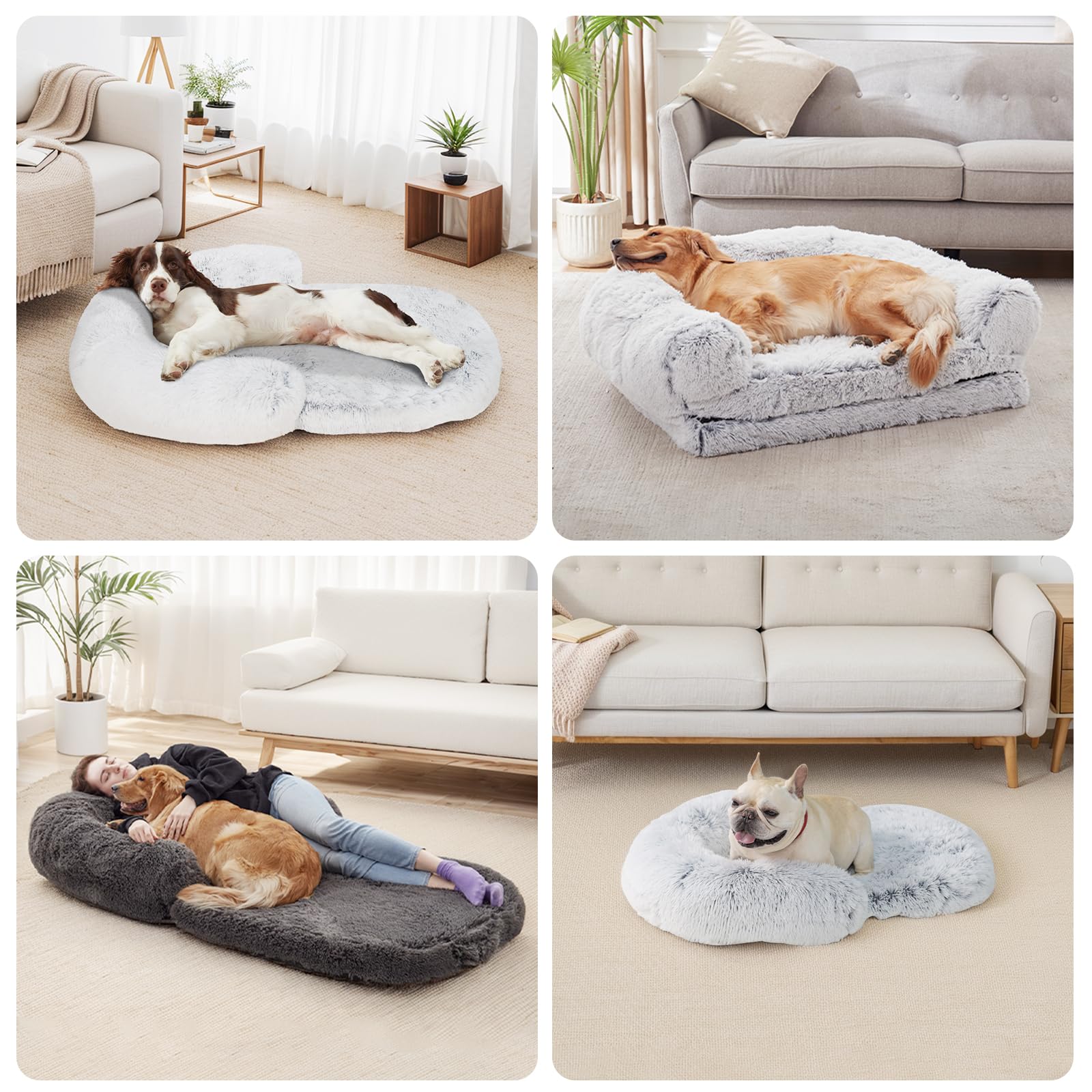 Snapklik.com : YAEM Human Dog Bed, 40"x30"x7" Dog Beds For Large Dogs ...