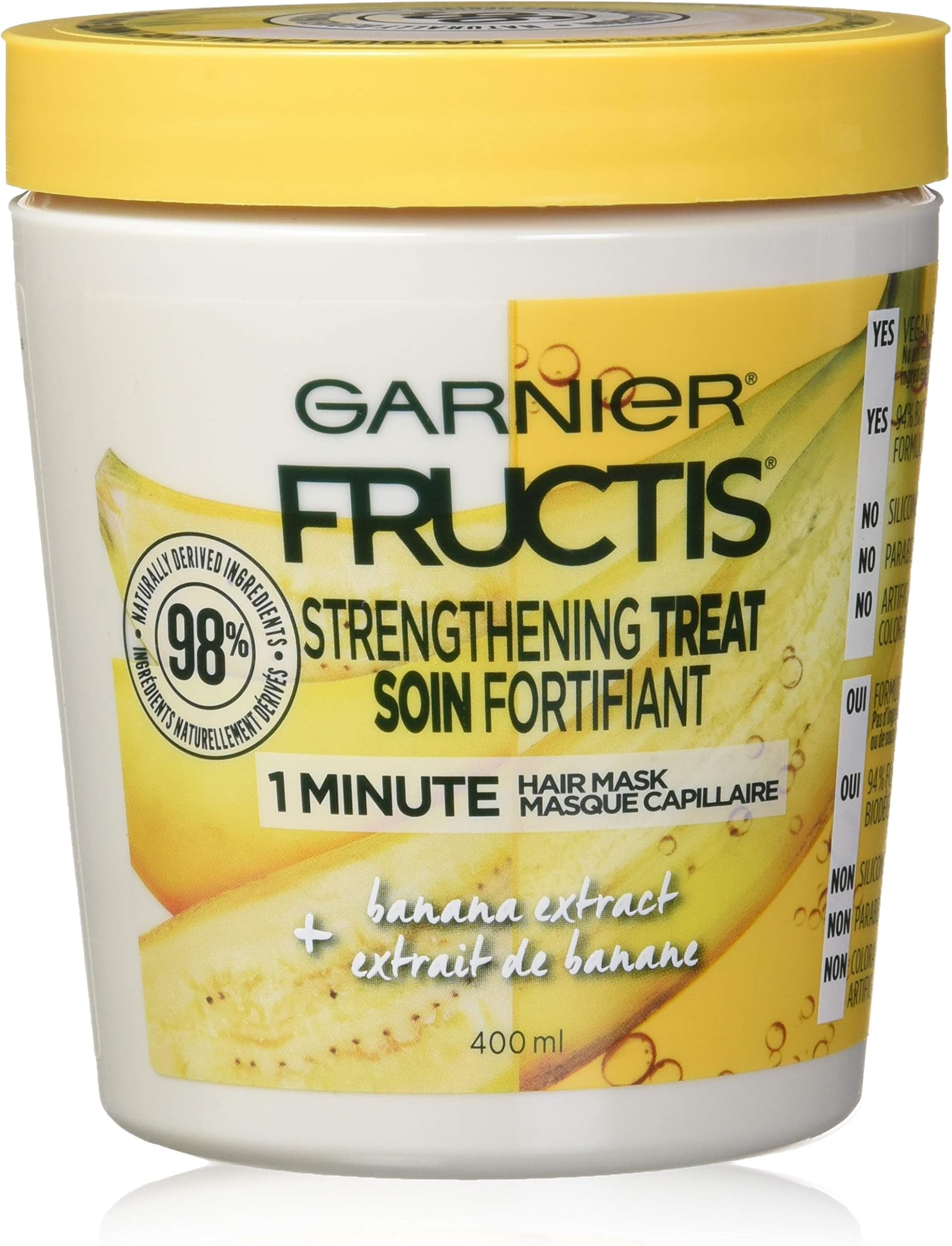Amazon.com: Garnier Fructis Nourishing Treat 3-in-1 Hair Mask (Mask ...