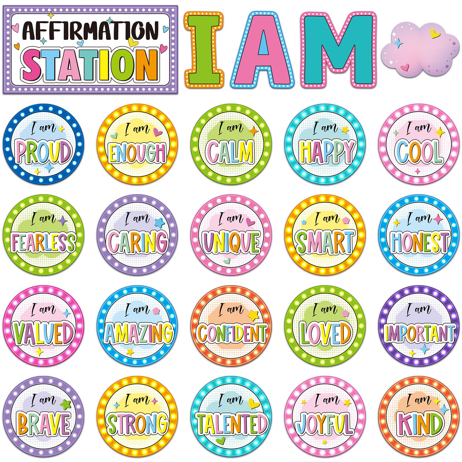 Snapklik.com : Frienda Affirmation Station Bulletin Board Set ...