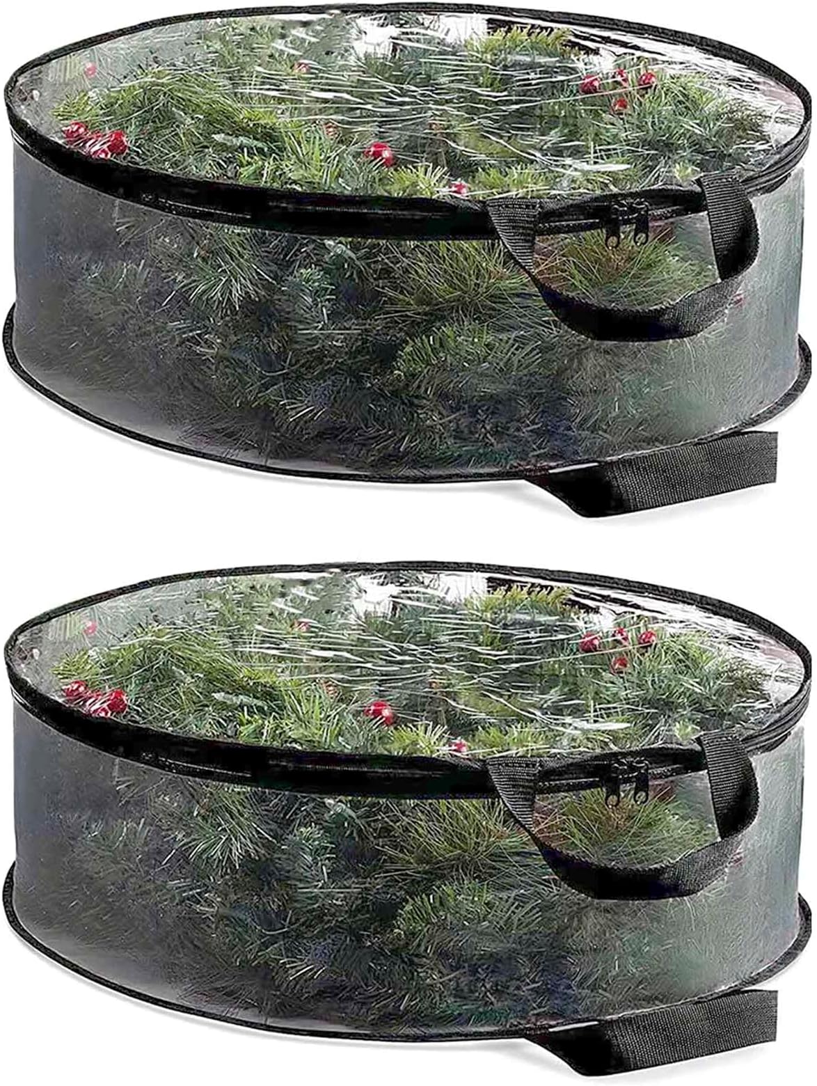 Amazon.com: MOTUZP 1 Pack Wreath Storage Bag 16'' | Christmas Wreath ...
