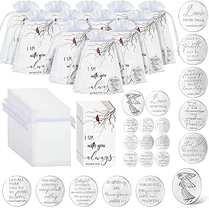 Set of 50 Memorial Angel Sign Coins Set Includes Cardinal Pocket Angel ...