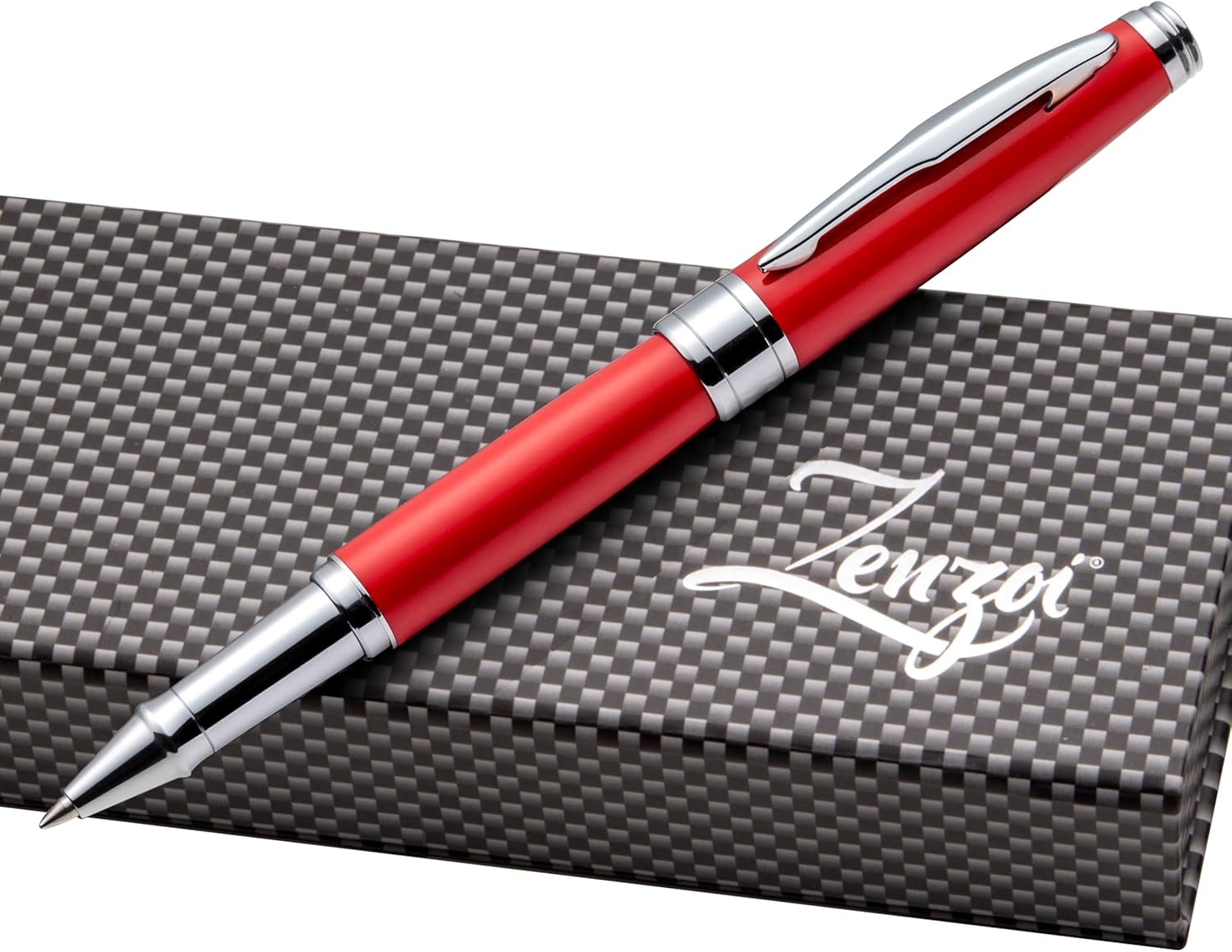 Amazon.com : ZenZoi Red Elegant Executive Rollerball Pen - Smooth ...