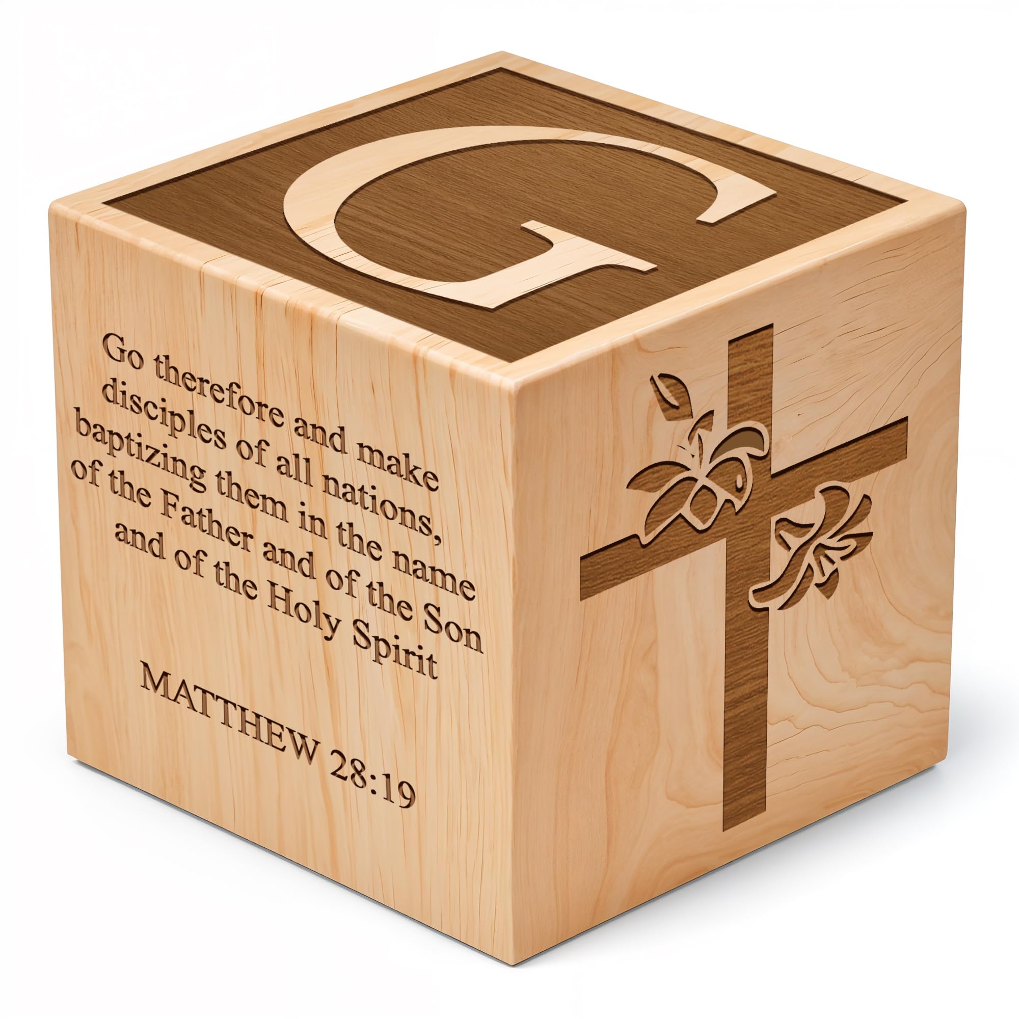 Laser Engraved Wooden Block Custom Laser Engraved Image Wood Block