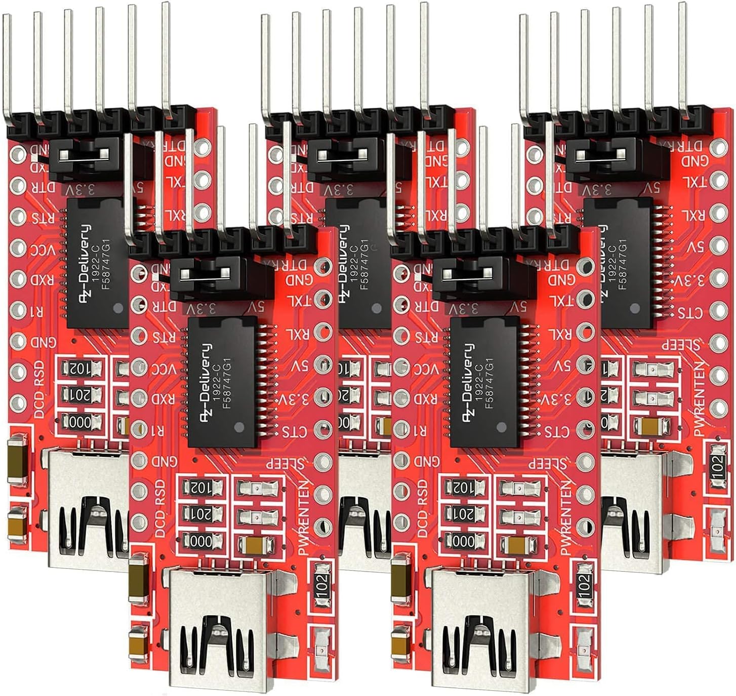 DSD TECH SH-U09C3 Isolated USB to TTL Adapter Featuring FTDI FT232RL IC ...