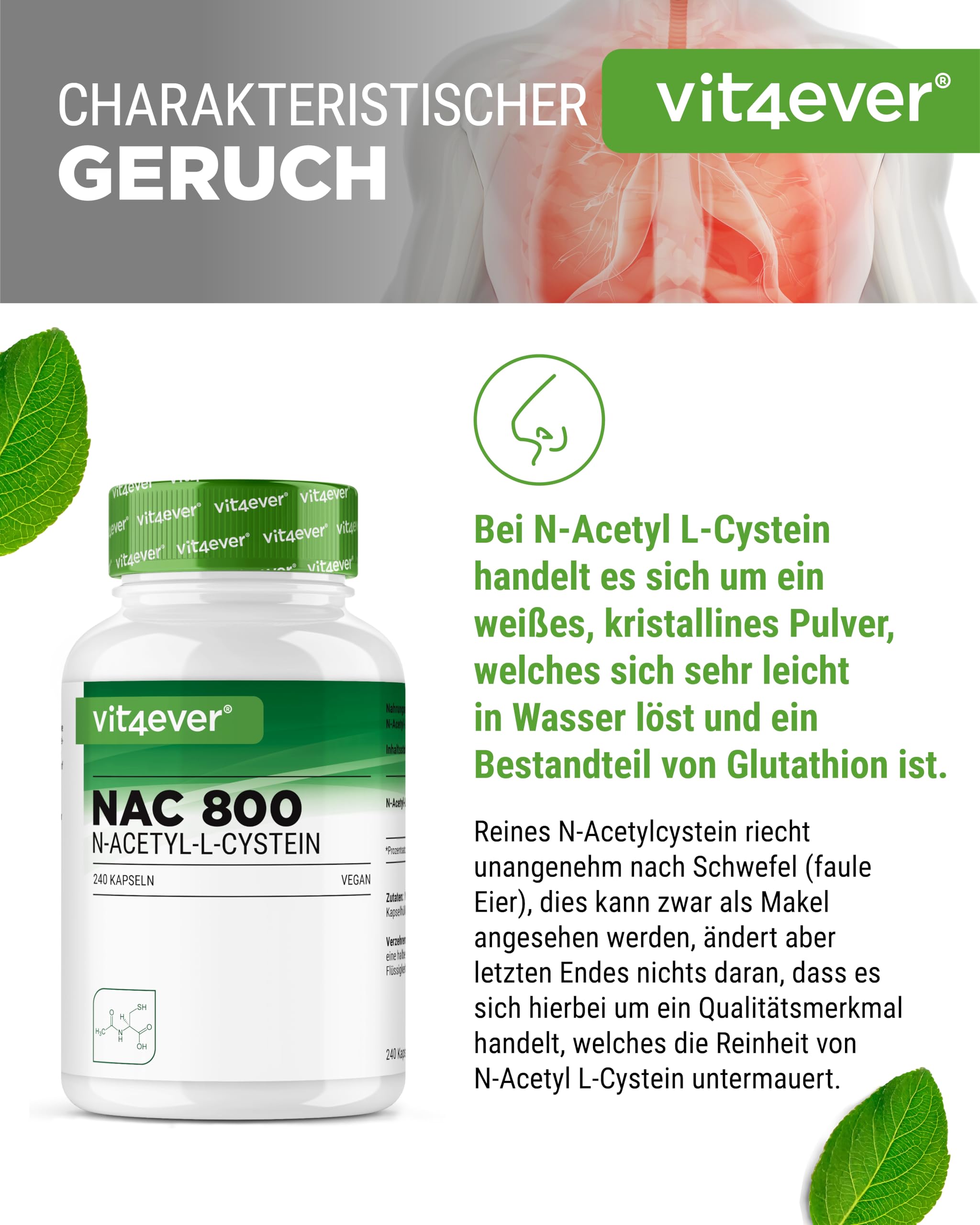 N-acetyl Cysteine NAC - N-acetylcysteine From Natural Fermentation ...