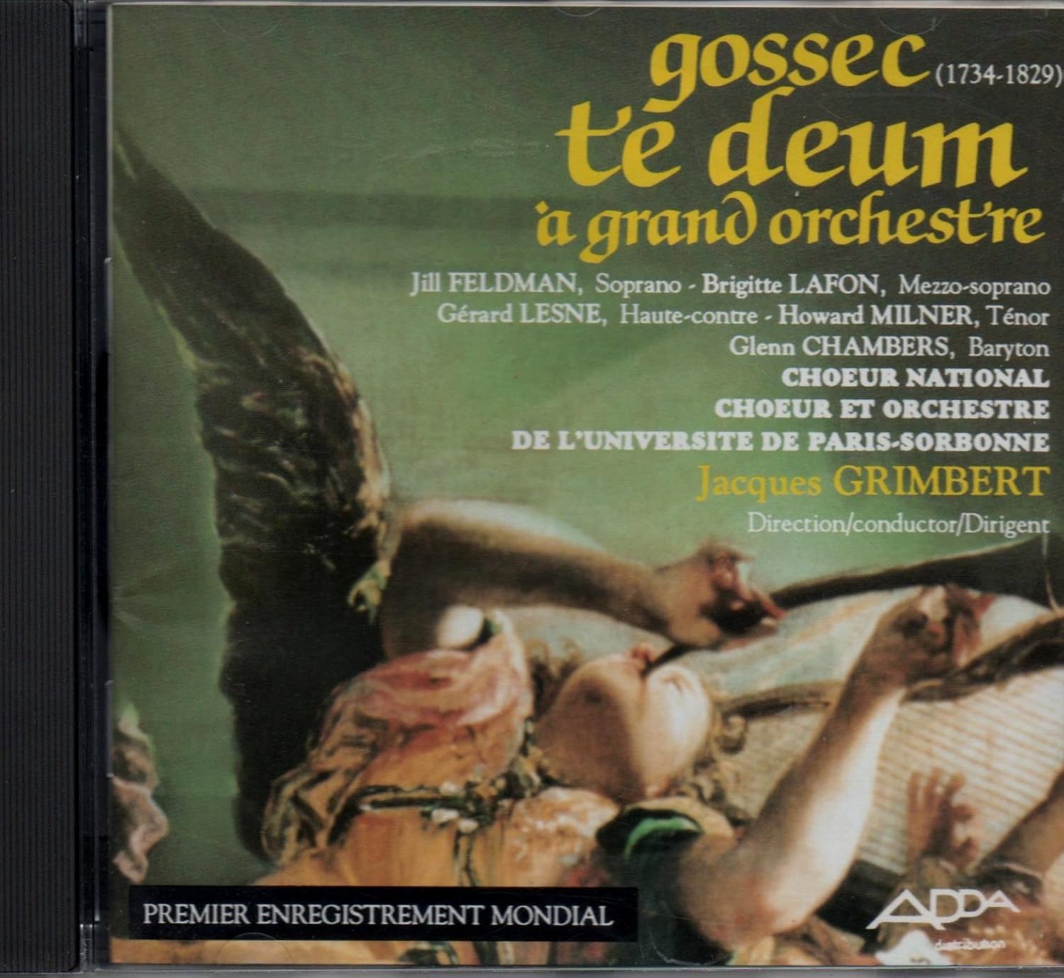 Gossec : Te Deum a grand orchestre by Gossec: Amazon.co.uk: CDs & Vinyl