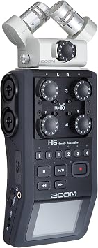 Amazon.com: Zoom H6 6-Track Portable Recorder, Stereo Microphones, 4 ...