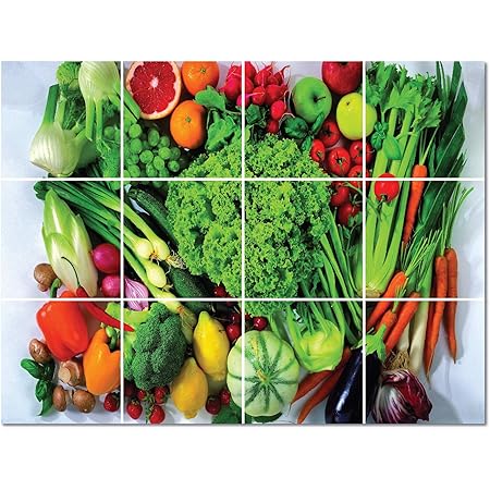 Buy SIGN EVER Vegetables Wall Stickers for Kitchen Home Decoration ...