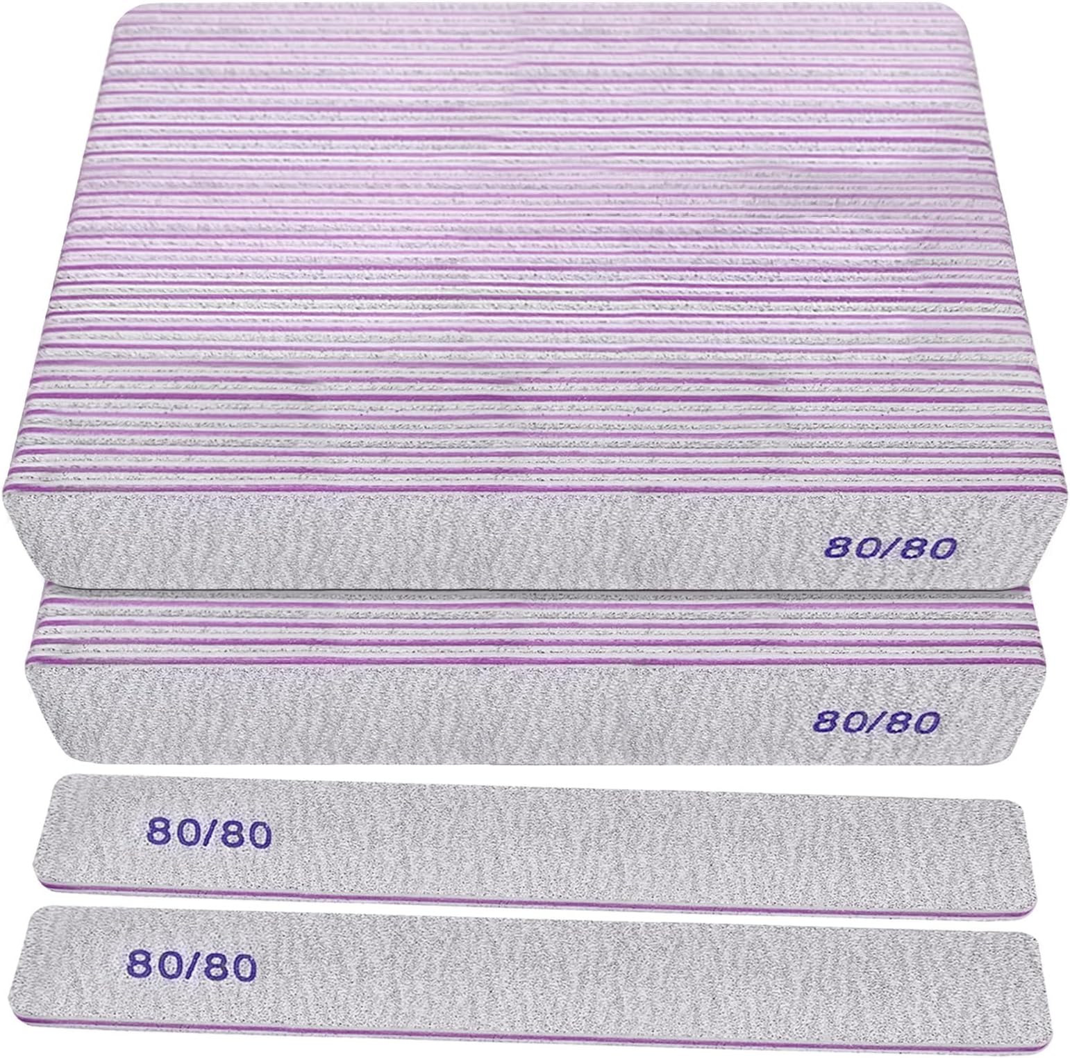 Amazon.com : Nail Files (24 Pack), 100/180 Grit Emery Boards Nail File ...