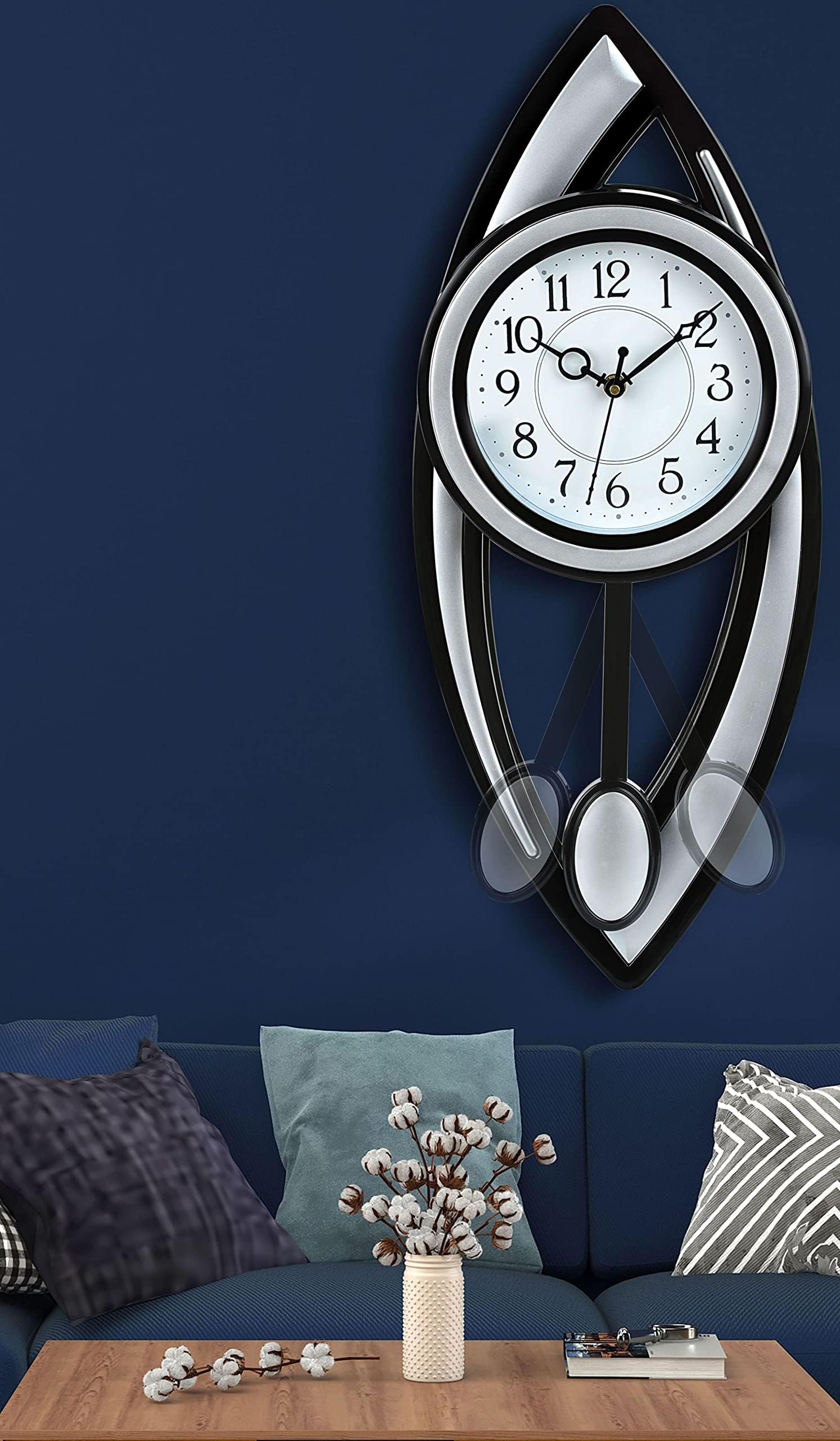 Buy Oreva AQ-2187 Plastic Rotating/Swinging & Musical Pendulum Wall ...