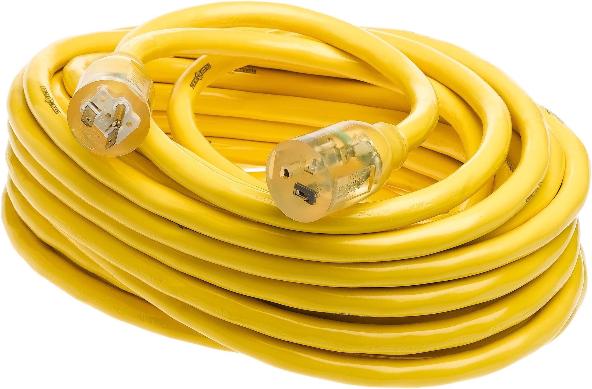 Yellow Jacket Extra Heavy Duty Extension Cord, 50Ft, 10 Gauge, 3 ...