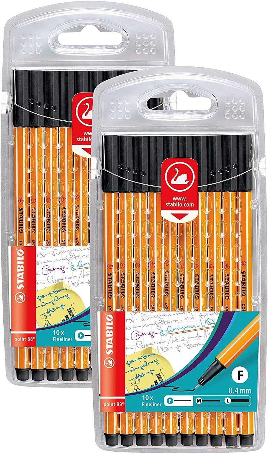 Fineliner - STABILO point 88 - 10er Pack - schwarz : Amazon.de ...