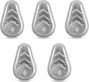 No Roll Sinkers Fishing Weights, Flat Sliding Weight for Fishing No ...