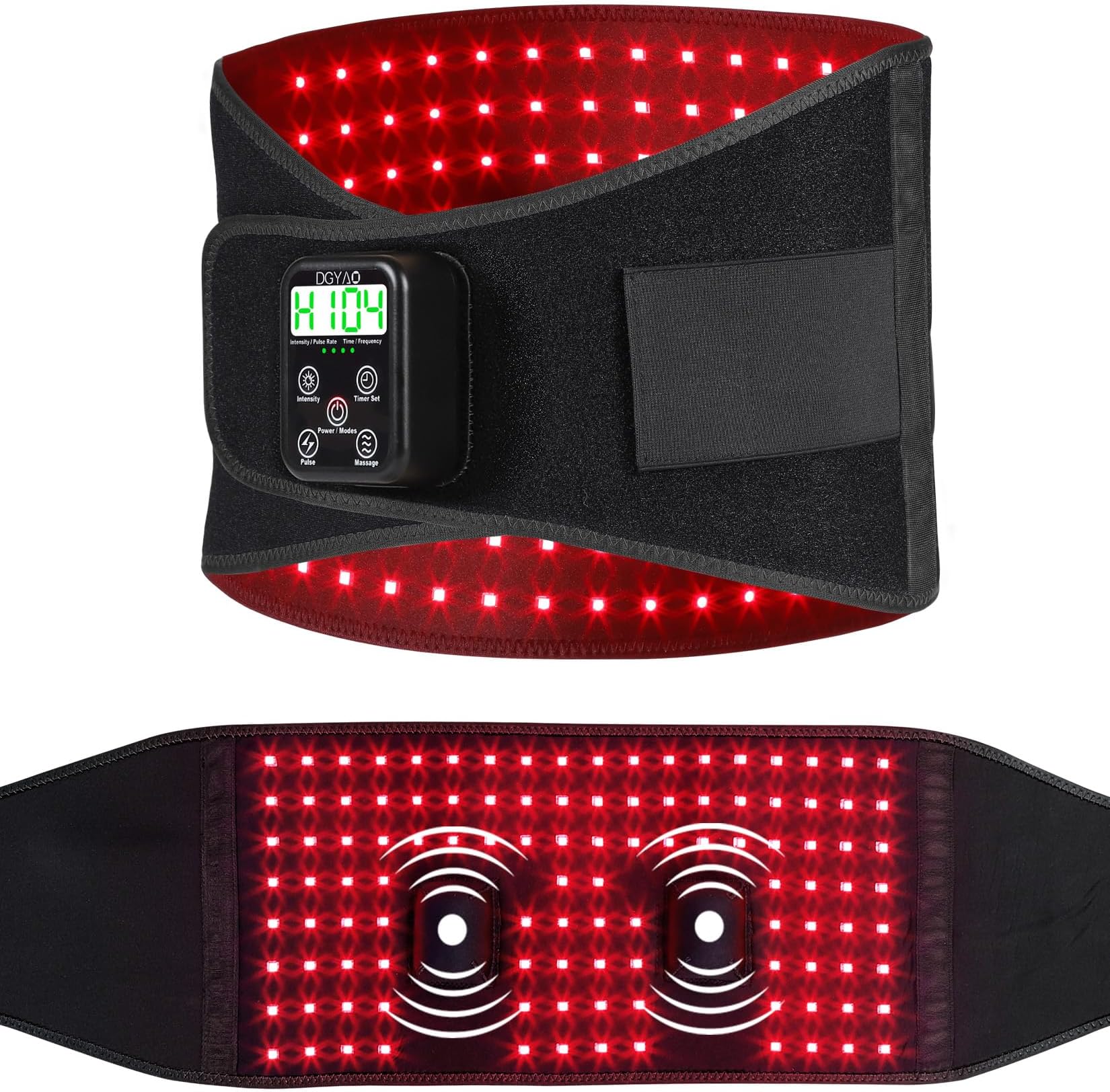 Amazon.com: TUOYR Cordless Red Light Therapy Belt for Back Pain Relief ...