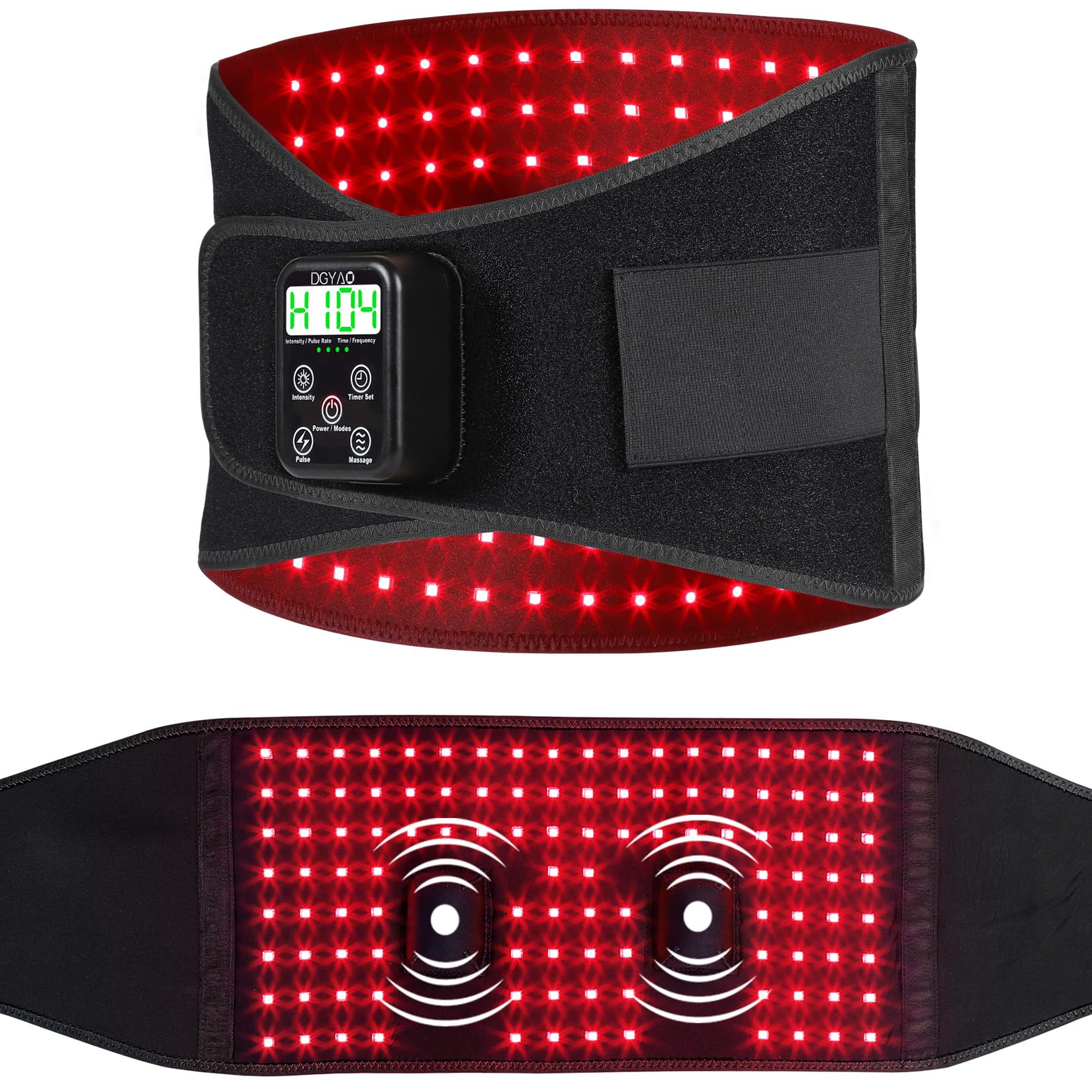 Amazon.com: TUOYR Cordless Red Light Therapy Belt for Back Pain Relief ...