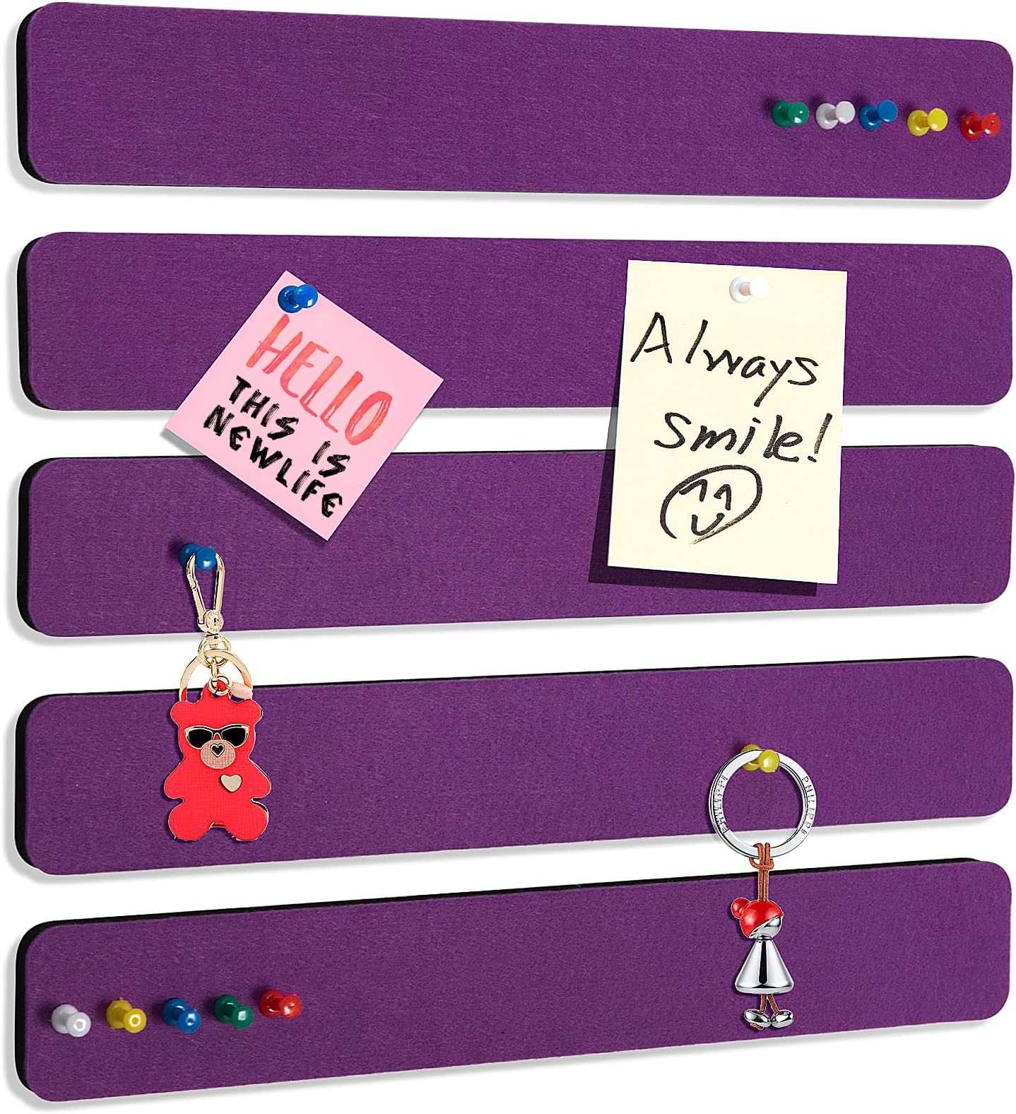 Amazon.com : Felt Pin Board Bar Strips Bulletin Board for Bedrooms ...