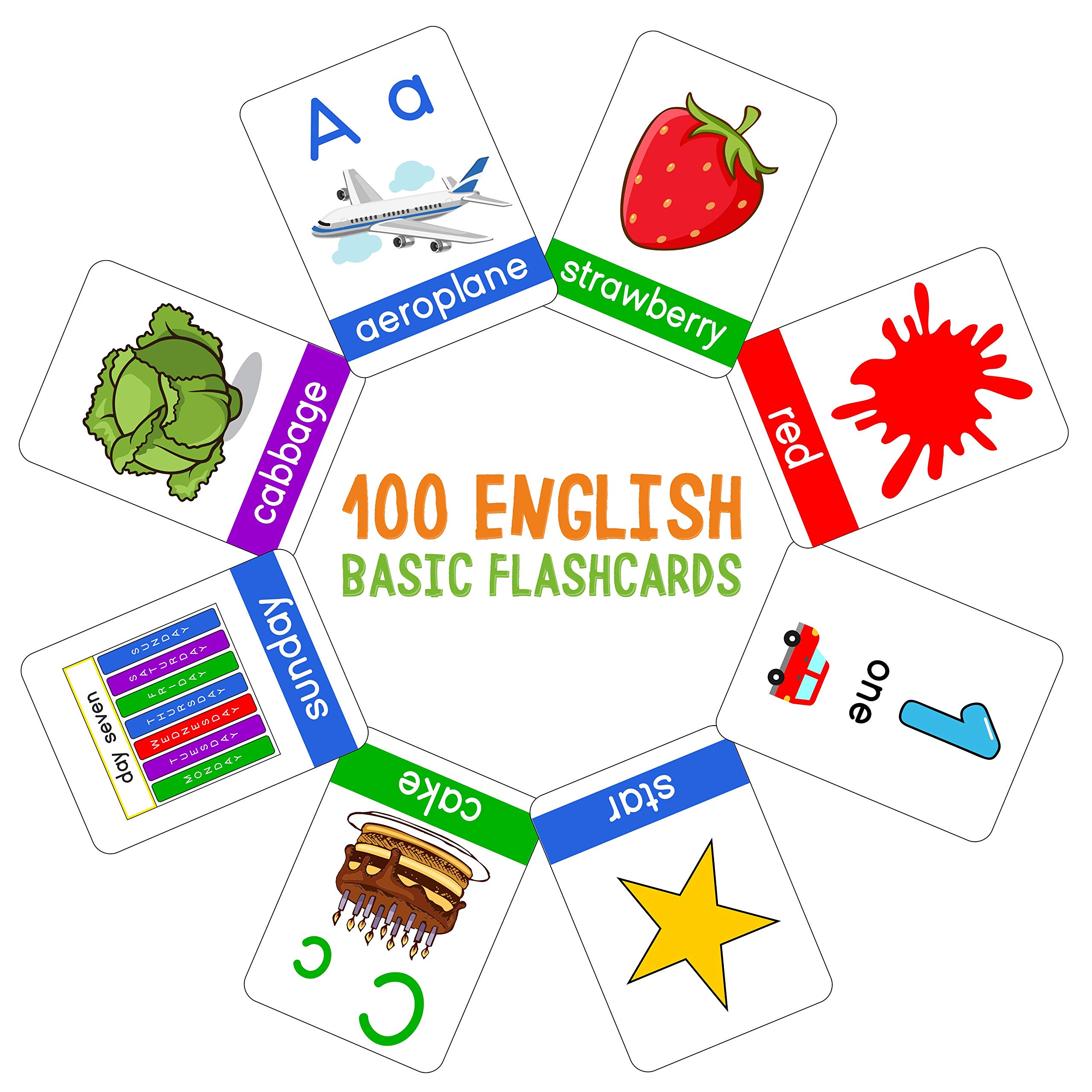softies 100 basic flashcards for kids to learn english | learn ...
