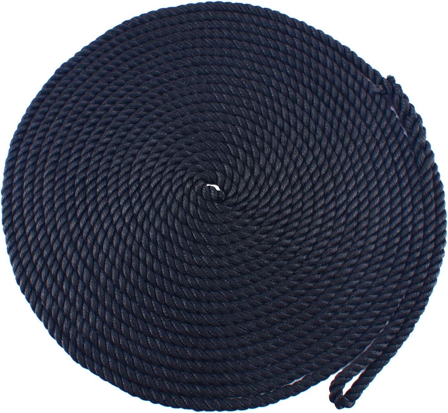 Amazon.com: Amarine Made 1/2 inch 50 feet 3 Strand Twisted Nylon Rope ...