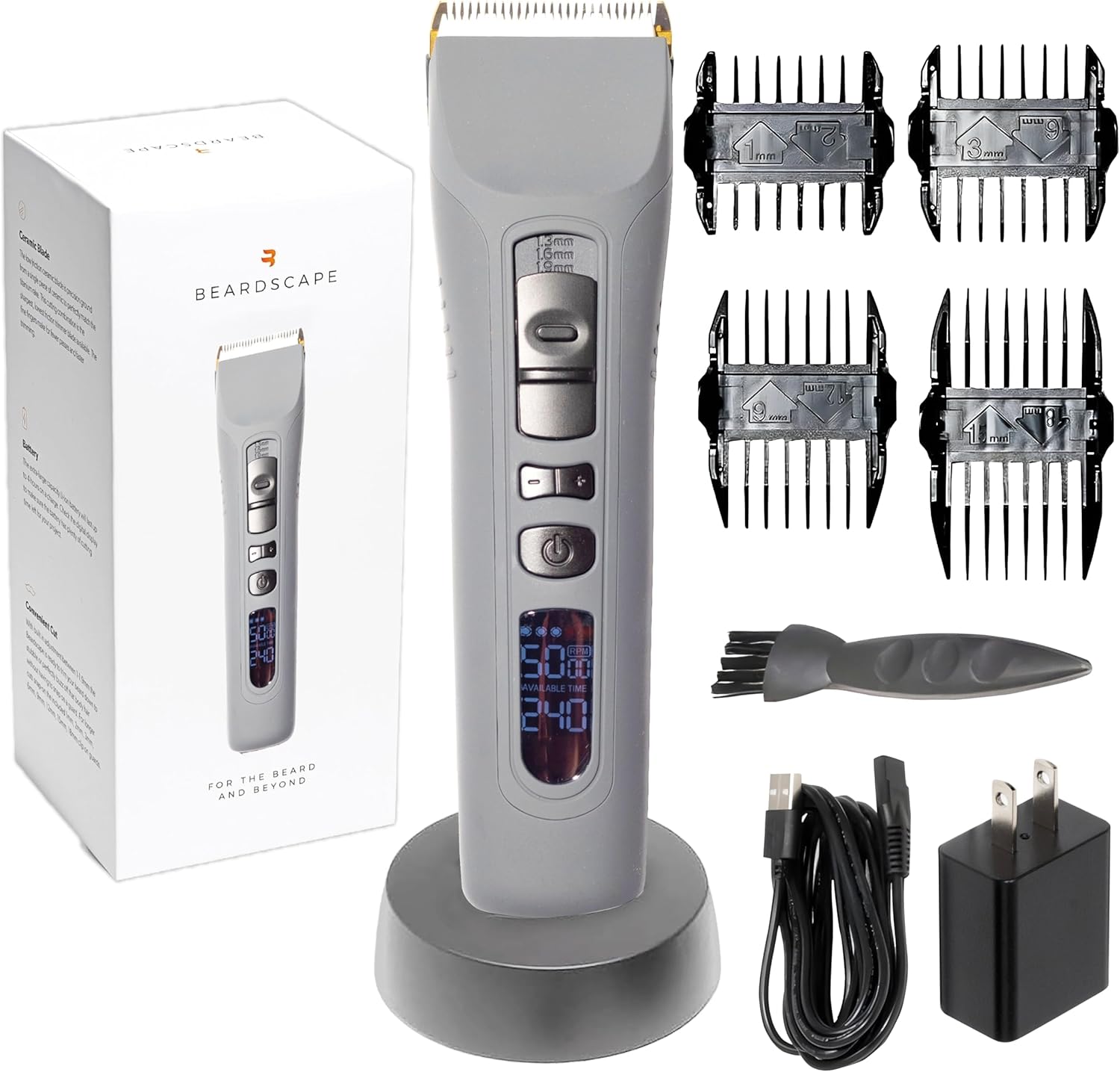 Amazon.com: Brio Beardscape V1 Beard Trimmer for Men Professional with ...
