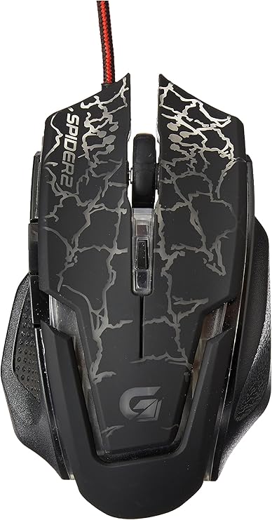 Mouse Gamer Spider 2 OM-705 USB 3200DPI Preto/Vermelho Fortrek | Amazon ...
