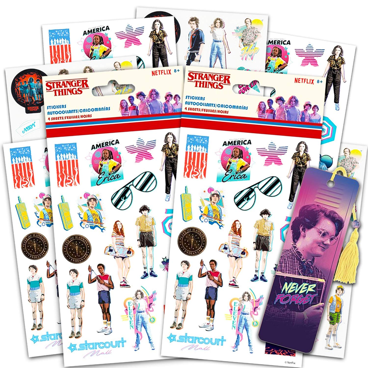 Buy Stranger Things Sticker Set Stranger Things Merchandise 8 Sheets Of Stranger Things buy-stranger-things-sticker-set-stranger-things-merchandise-8-sheets-of-stranger-things