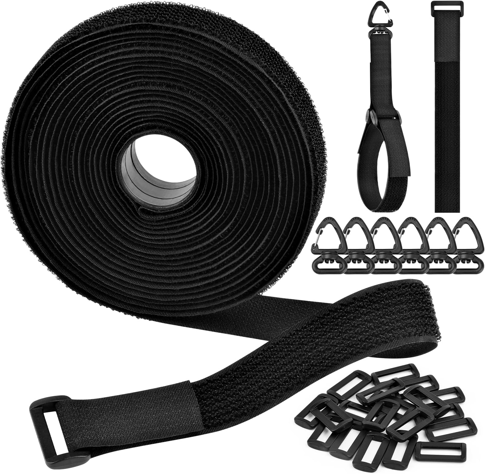 5M Cable Ties, Adjustable Cable Straps Reusable Fastening Cable Ties ...