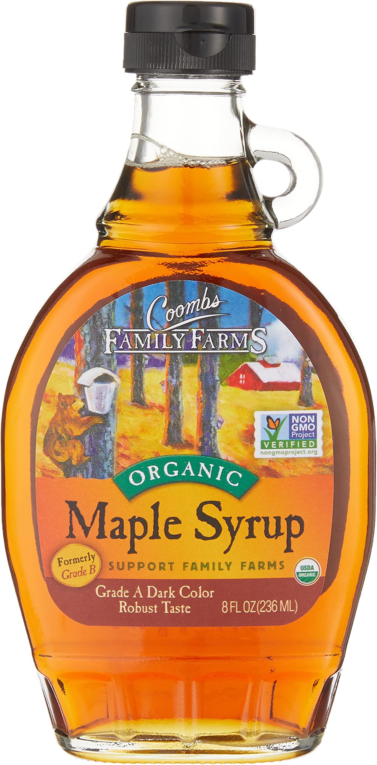 Amazon.com : Coombs Family Farms - Organic Maple Syrup Grade B - 8 oz ...